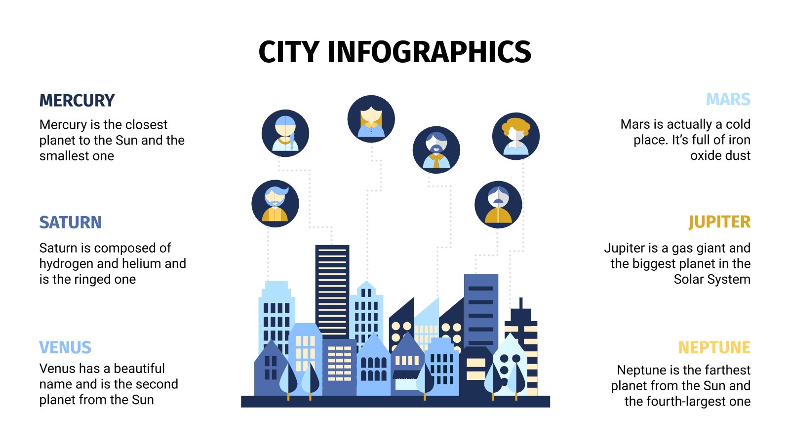Free City Infographics for Google Slides and PowerPoint