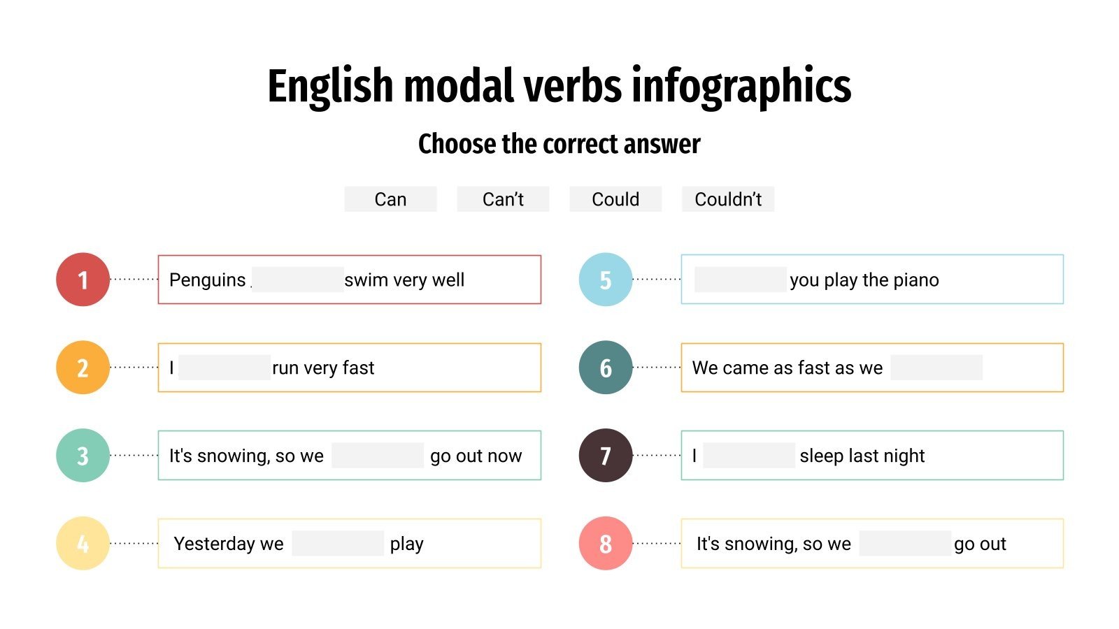 English Modal Verbs Infographics | Google Slides & PPT