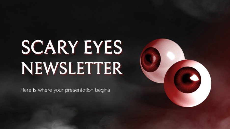 Free scary style Google Slides and PowerPoint templates