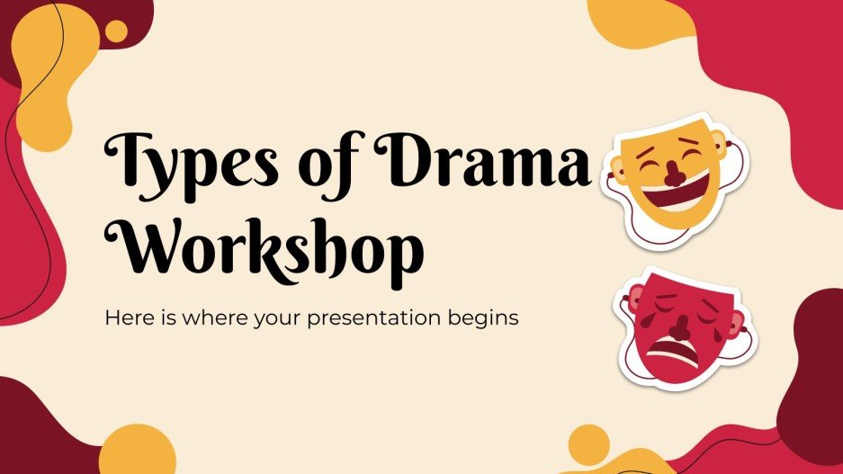 Plantillas sobre teatro para Google Slides y PowerPoint