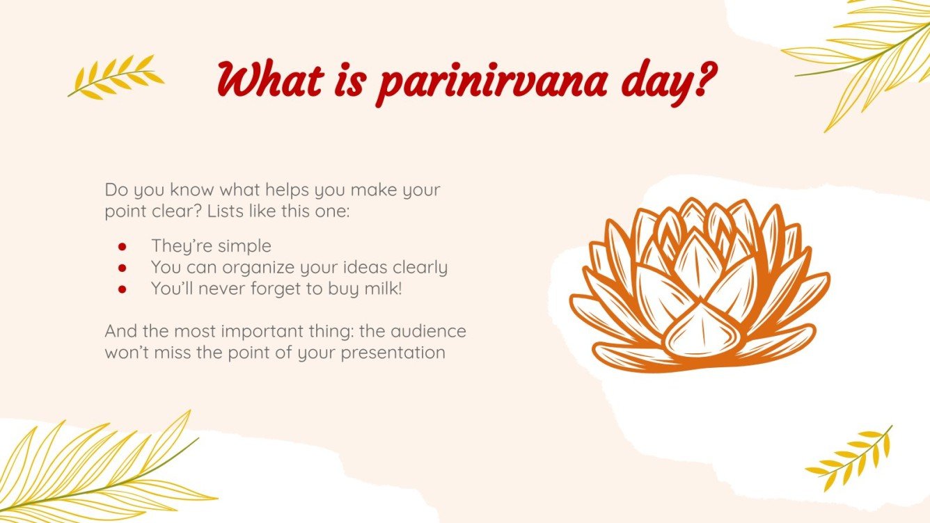 Parinirvana Day | Google Slides & PowerPoint