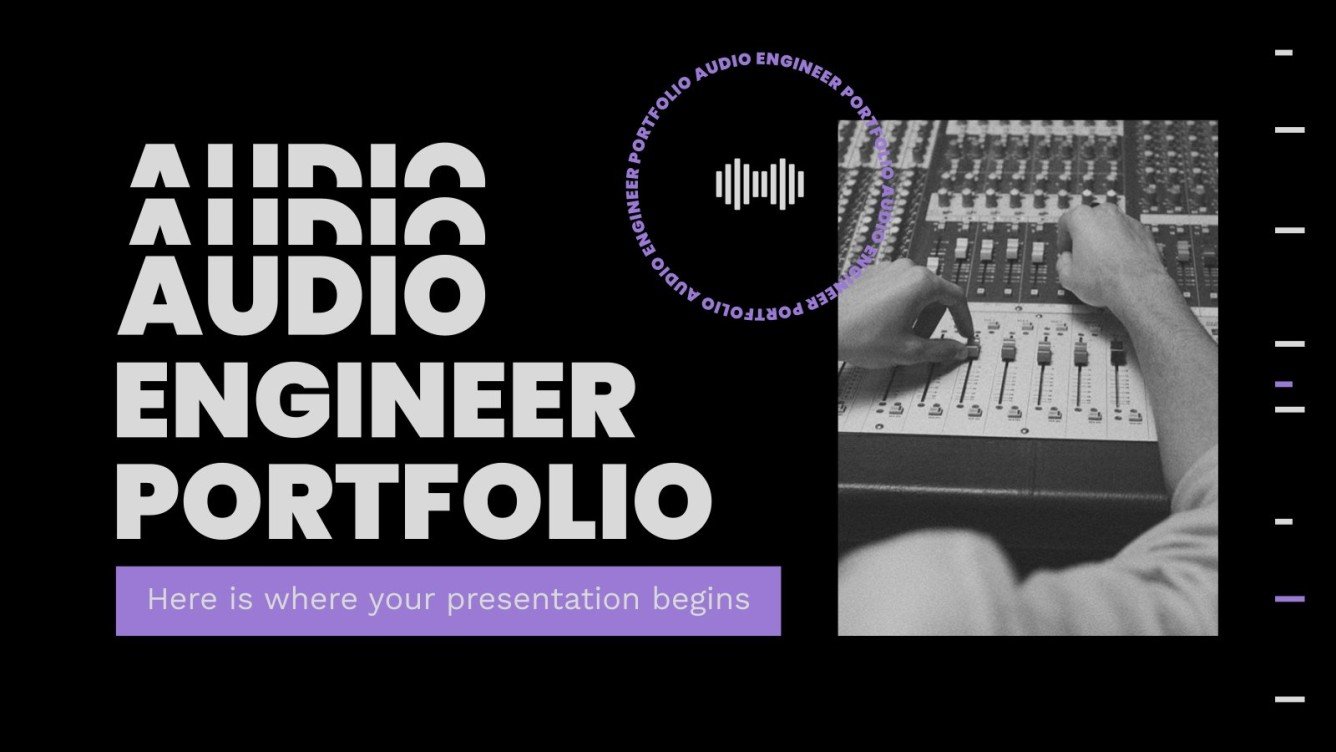 Audio Engineer Portfolio | Google Slides & PowerPoint