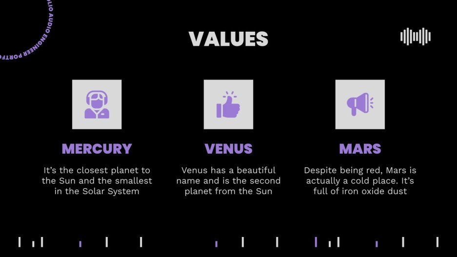 Audio Engineer Portfolio | Google Slides & PowerPoint