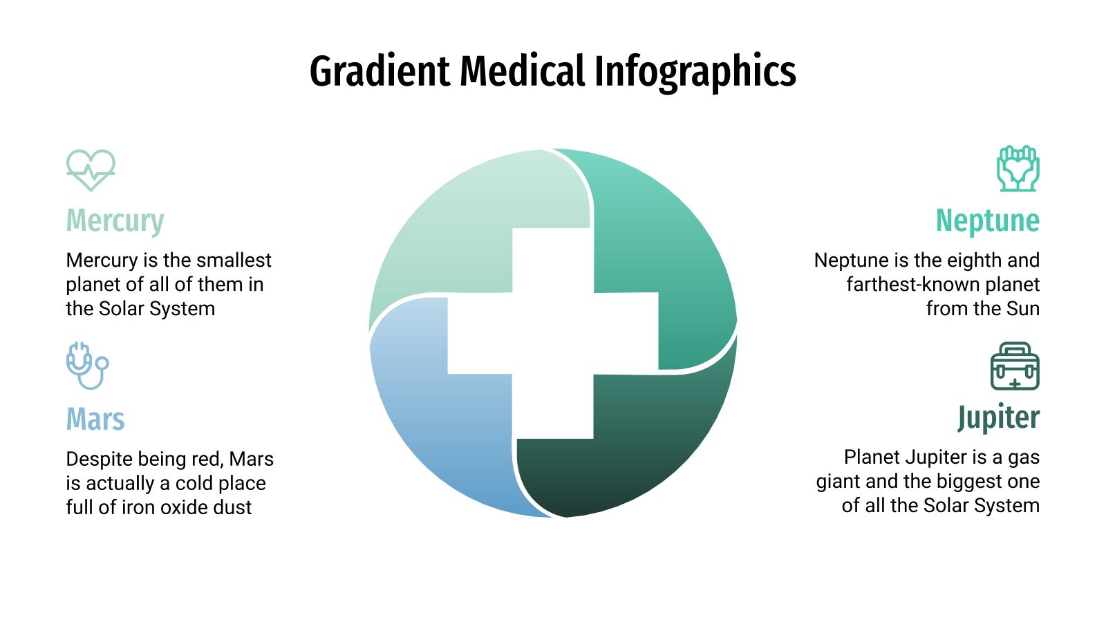Free Gradient Medical Infographics for Google Slides and PPT