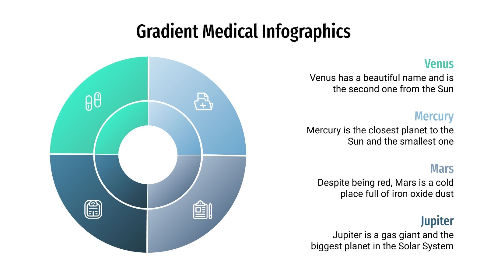 Free Gradient Medical Infographics for Google Slides and PPT