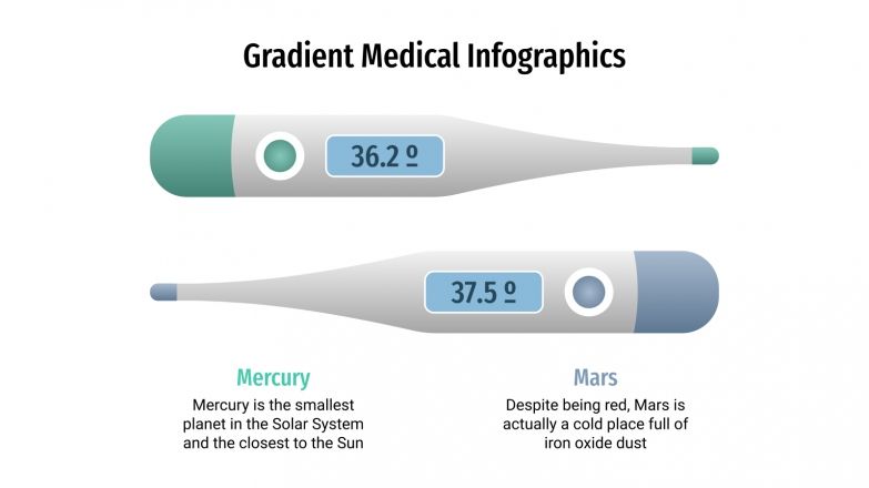 Free Gradient Medical Infographics for Google Slides and PPT