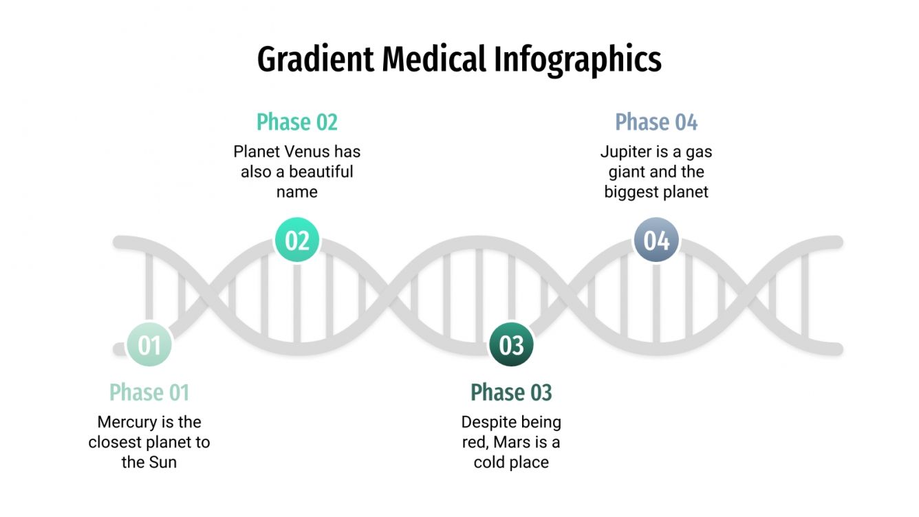 Free Gradient Medical Infographics for Google Slides and PPT