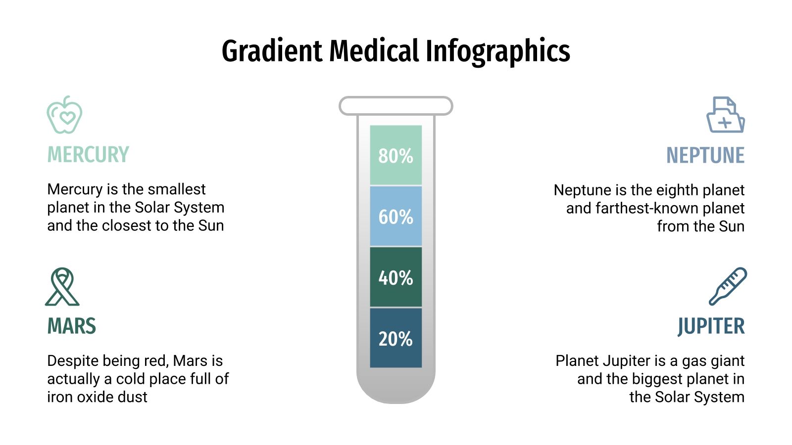 Free Gradient Medical Infographics for Google Slides and PPT