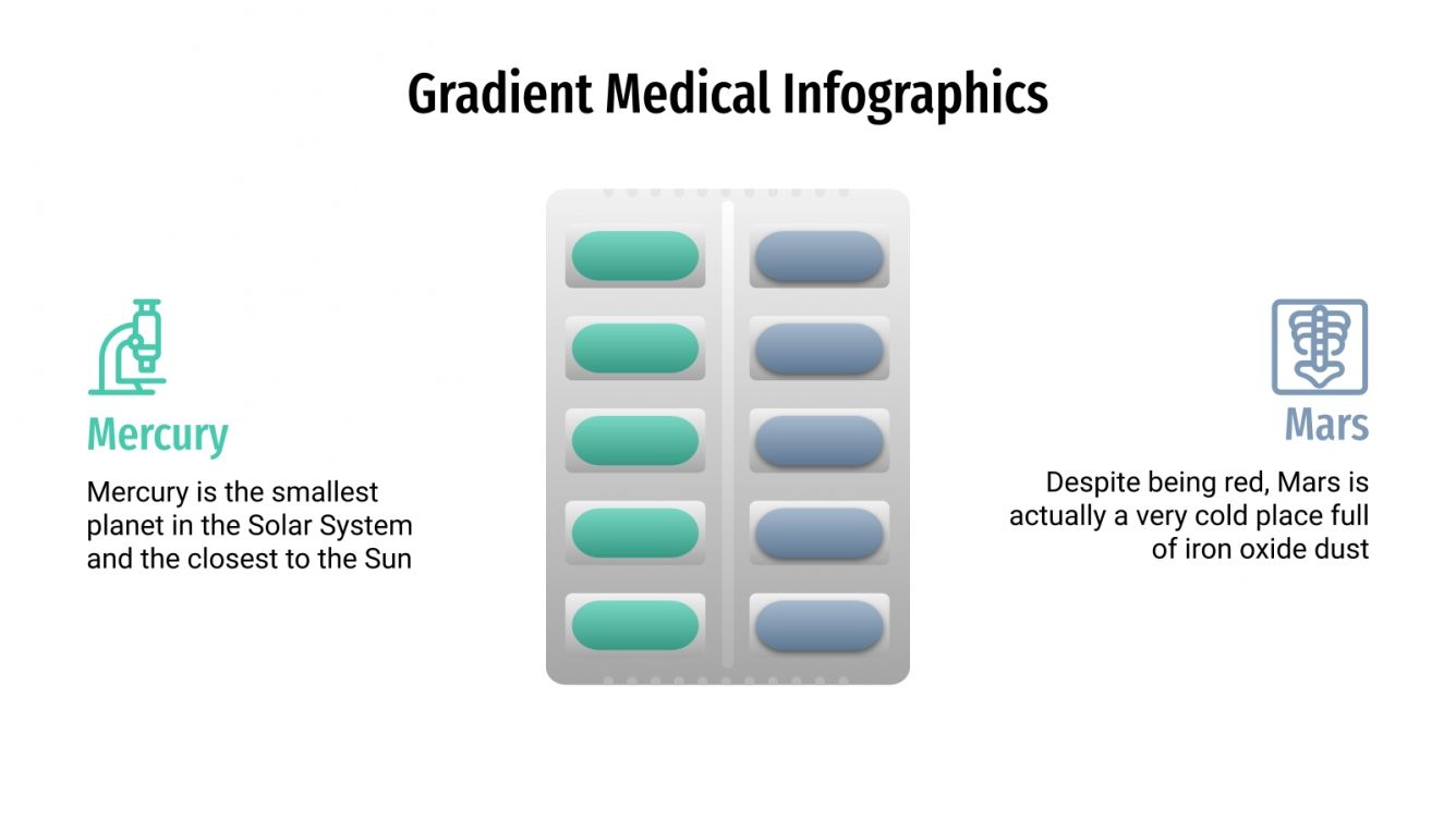 Free Gradient Medical Infographics for Google Slides and PPT