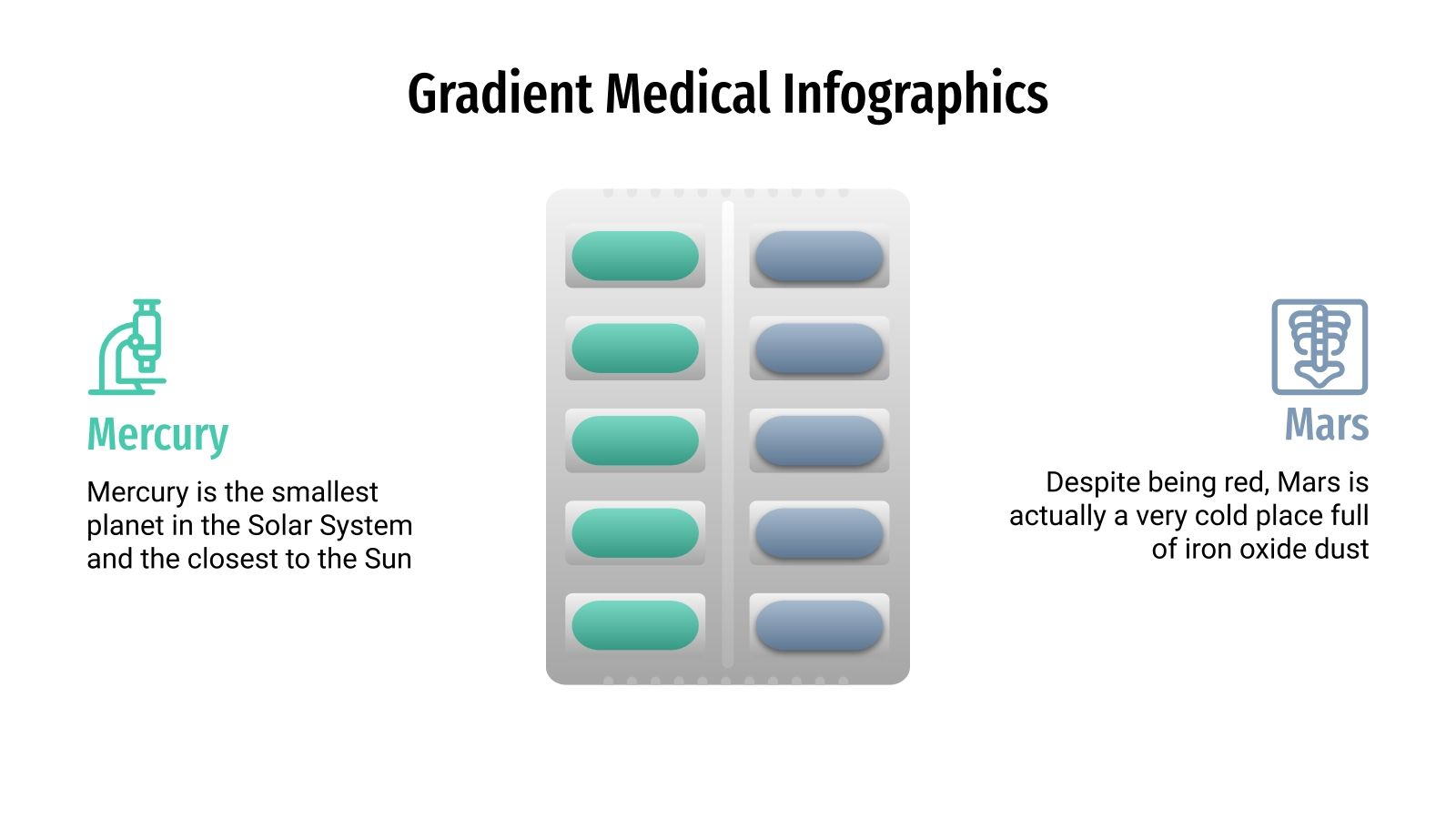 Free Gradient Medical Infographics for Google Slides and PPT