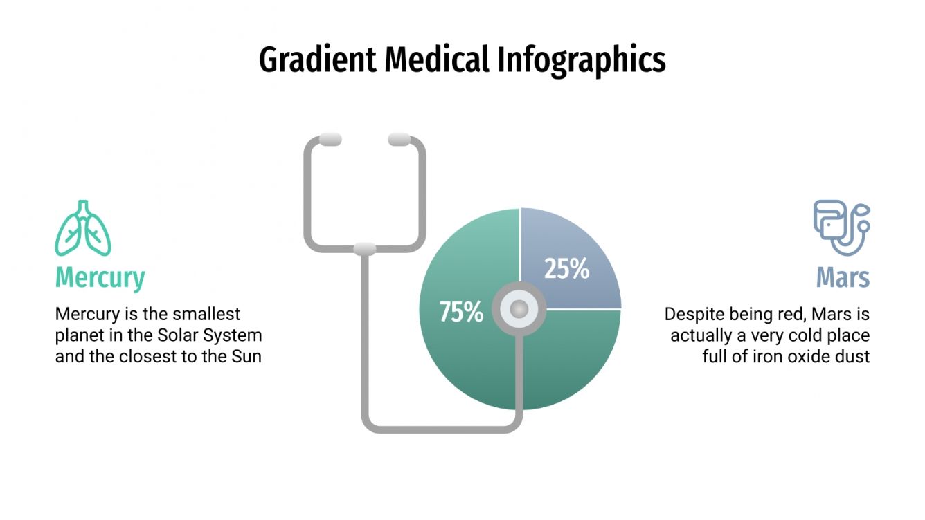 Free Gradient Medical Infographics for Google Slides and PPT