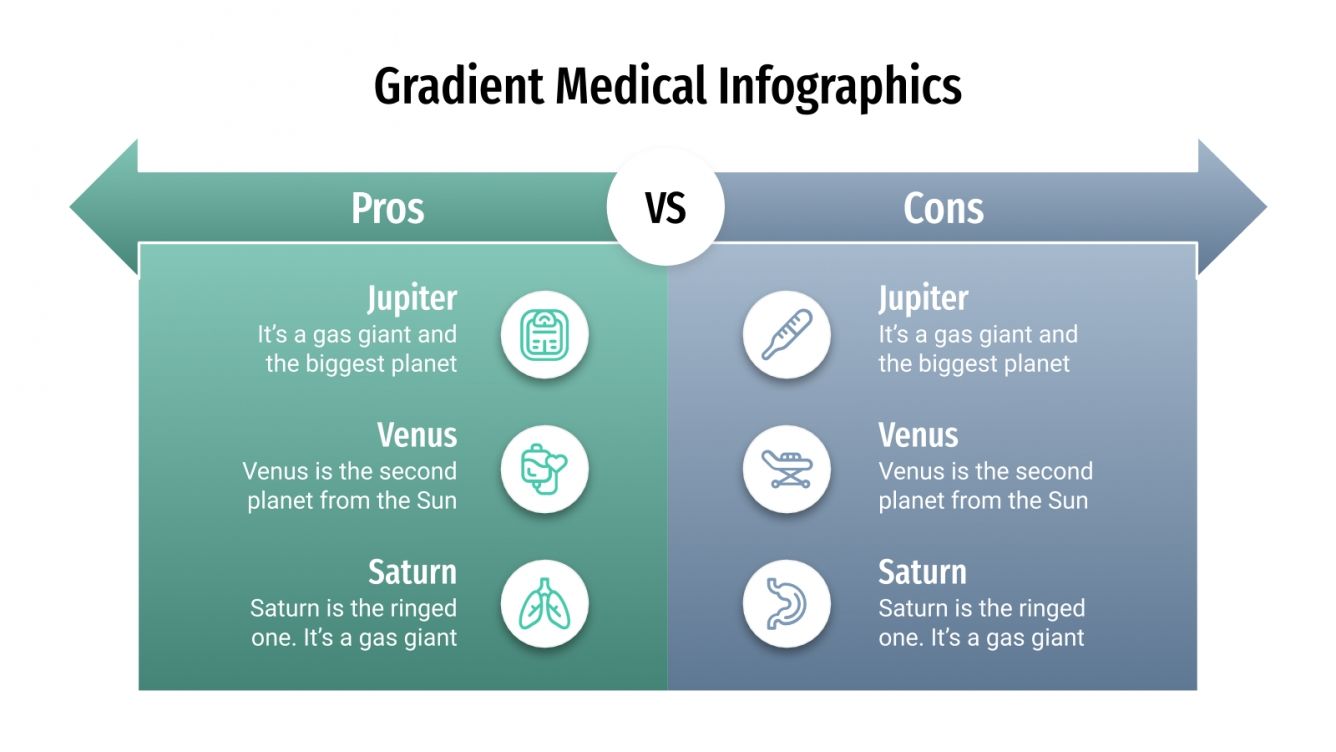Free Gradient Medical Infographics for Google Slides and PPT