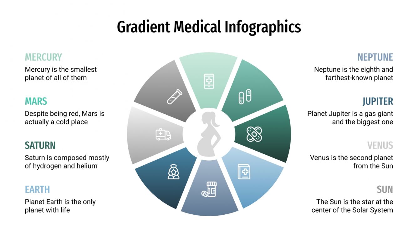 Free Gradient Medical Infographics for Google Slides and PPT