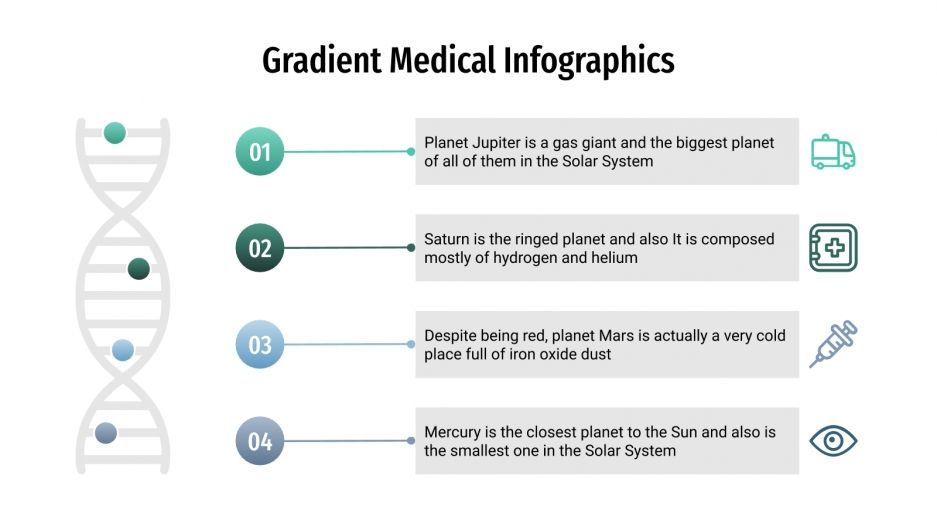 Free Gradient Medical Infographics for Google Slides and PPT