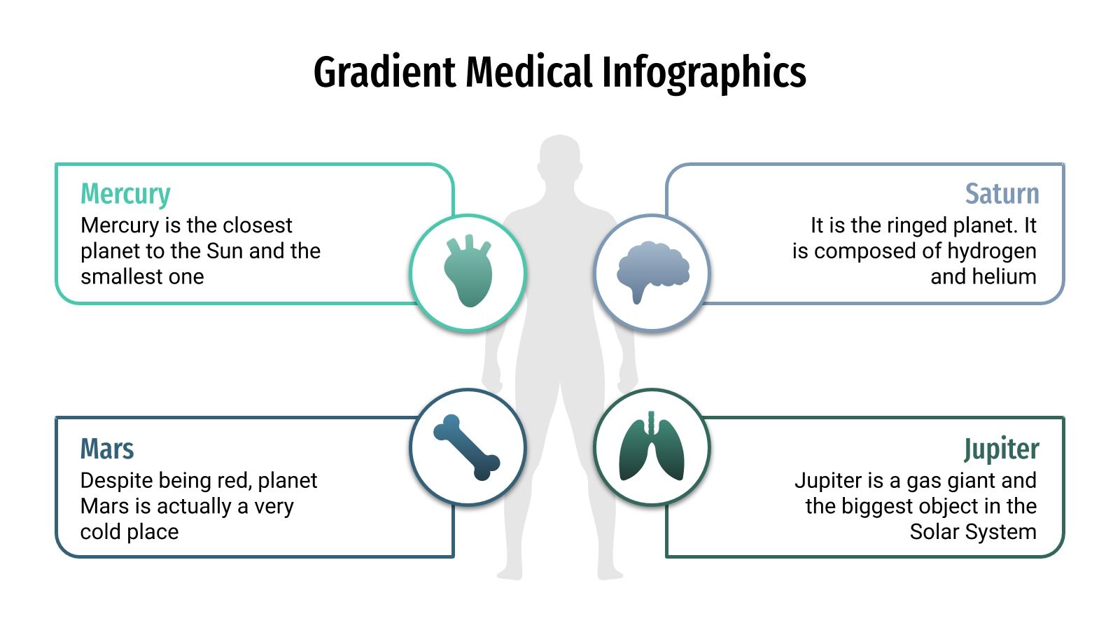 Free Gradient Medical Infographics for Google Slides and PPT
