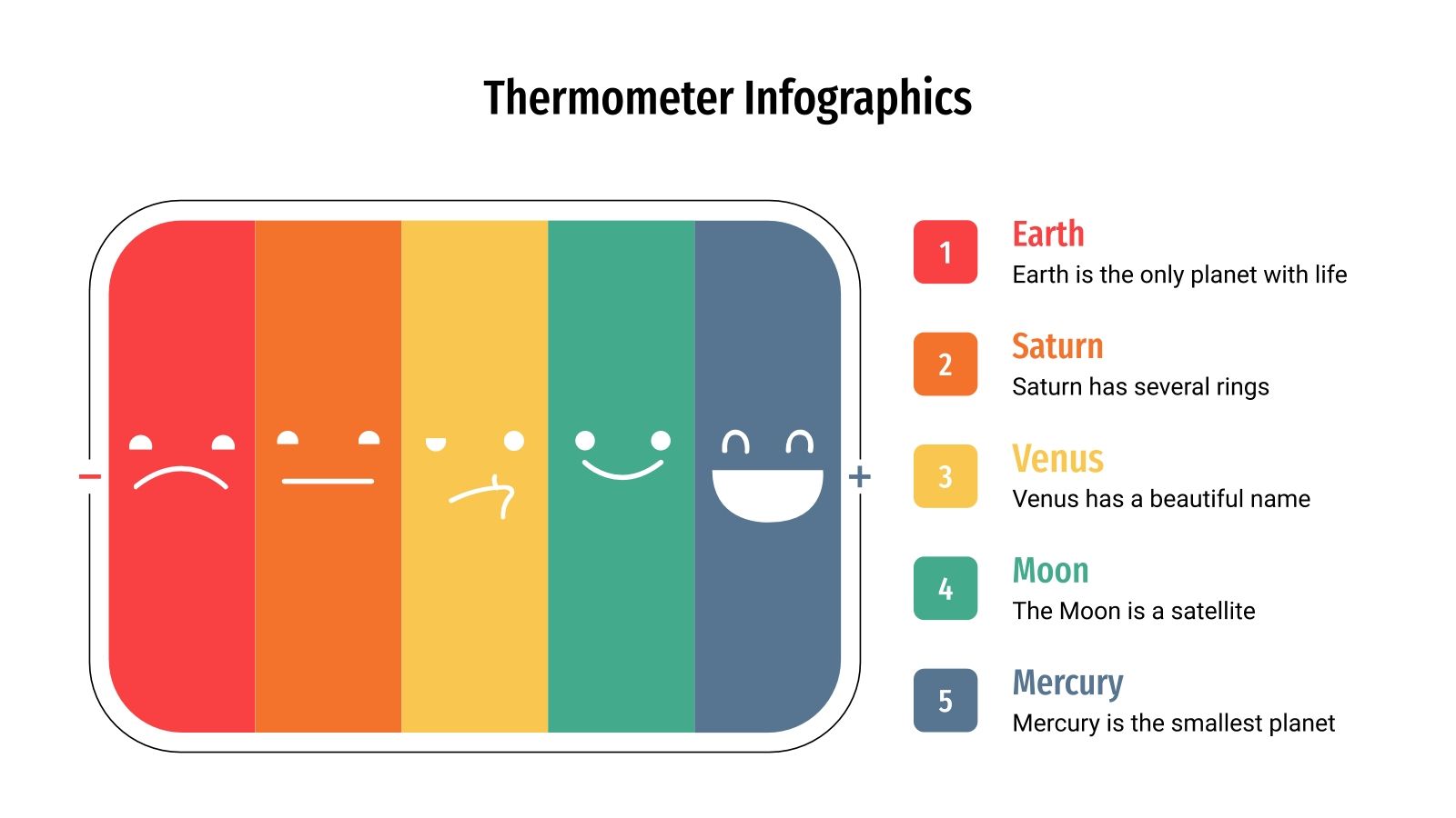 Thermometer Infographics for Google Slides and PPT
