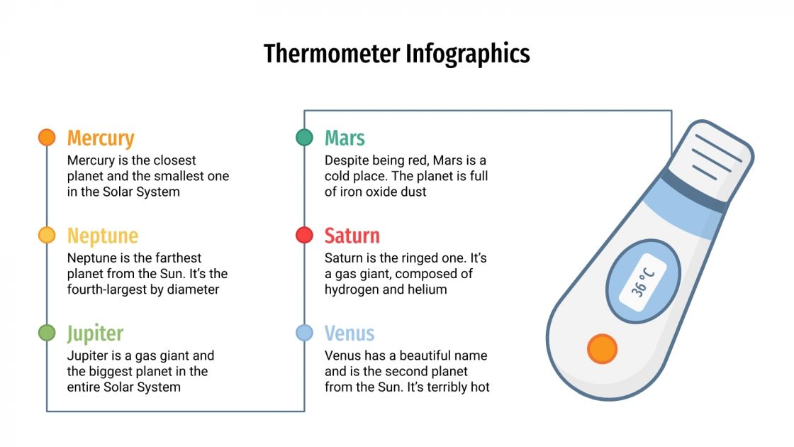 Thermometer Infographics for Google Slides and PPT