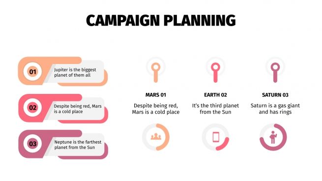 Free Campaign Planning Infographics for Google Slides and PPT
