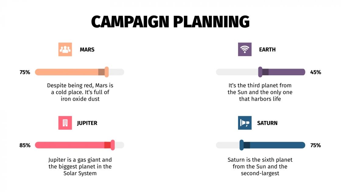 Free Campaign Planning Infographics for Google Slides and PPT