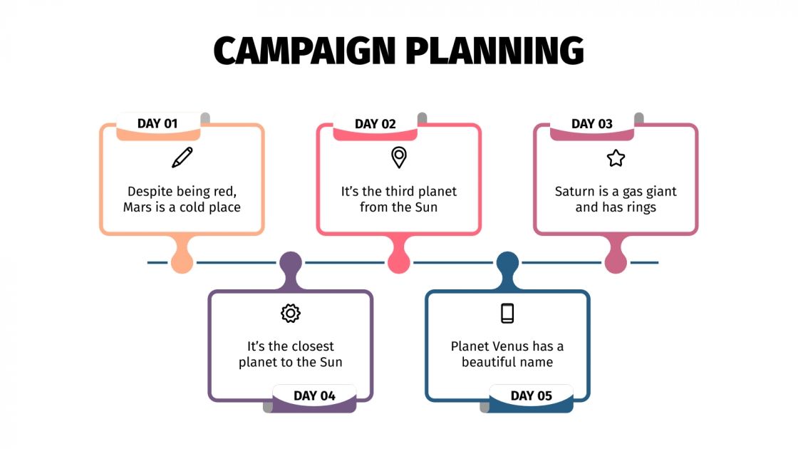 Free Campaign Planning Infographics for Google Slides and PPT