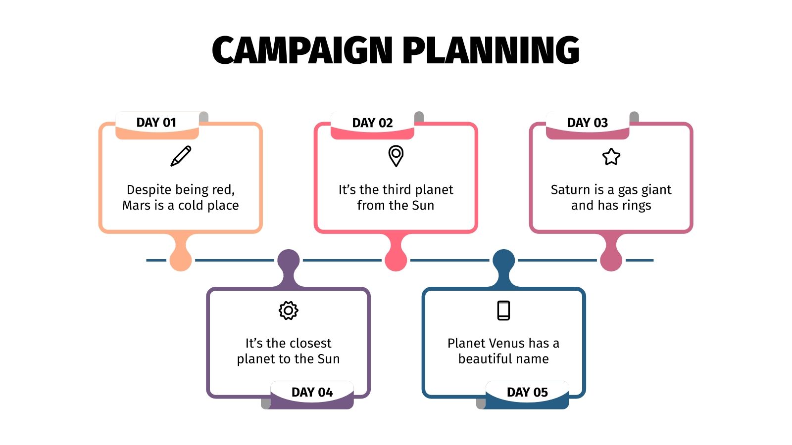 Free Campaign Planning Infographics for Google Slides and PPT