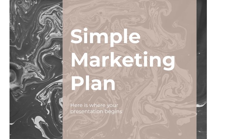 Free Marketing Plan Google Slides and PowerPoint templates