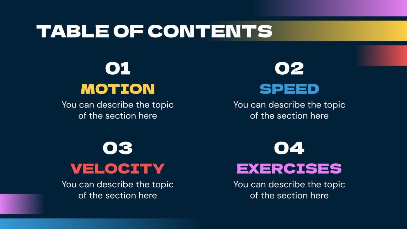 11th Grade: Motion, Speed and Velocity | Google Slides & PPT