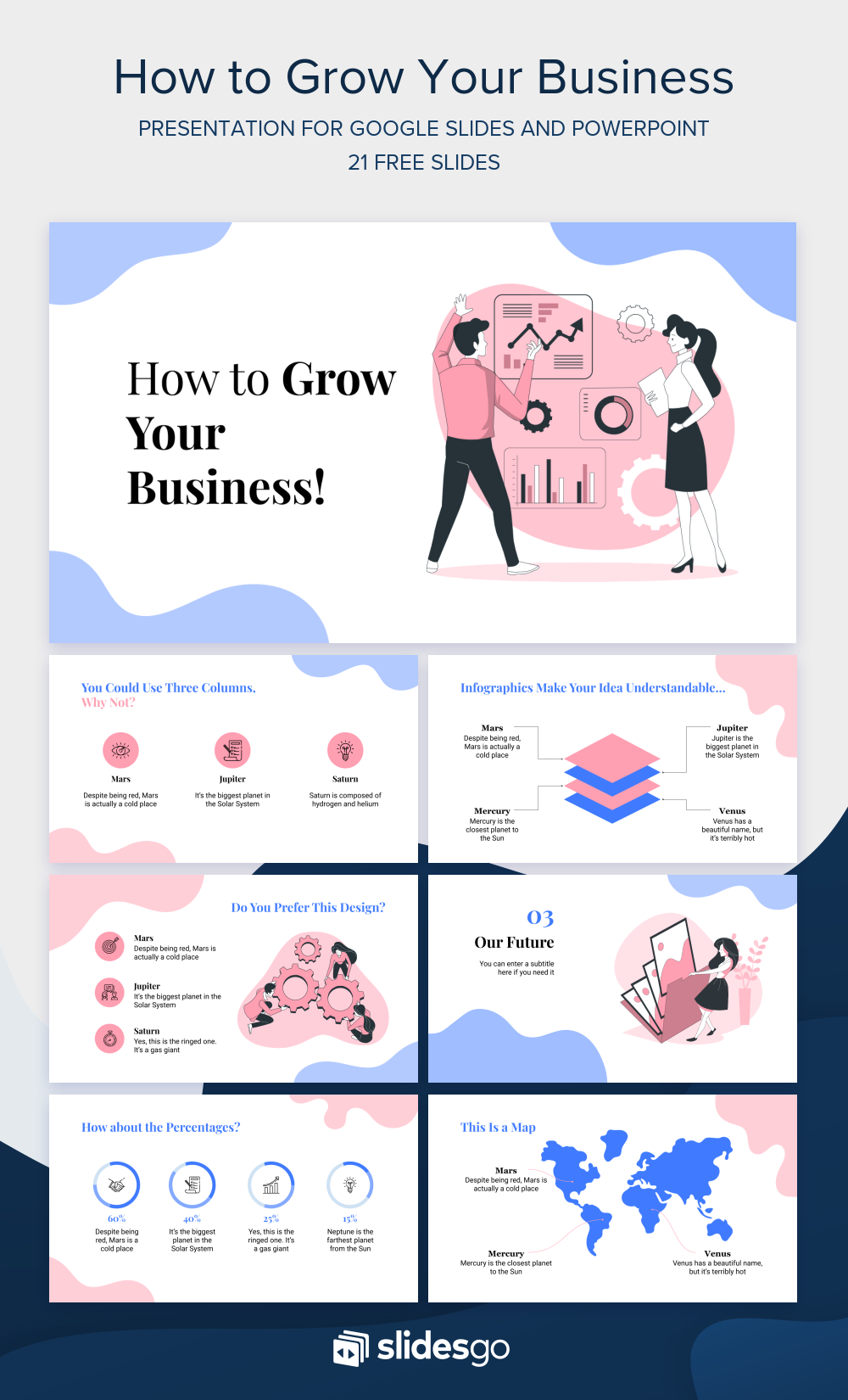 Page 3 | How to Grow Your Business Google Slides and PPT template