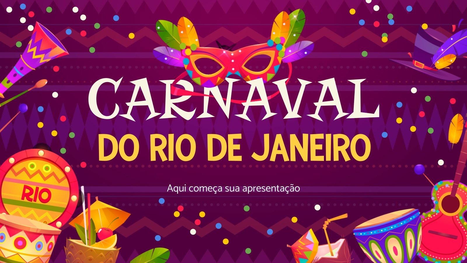 Plantillas gratis de Carnaval para Google Slides y PowerPoint