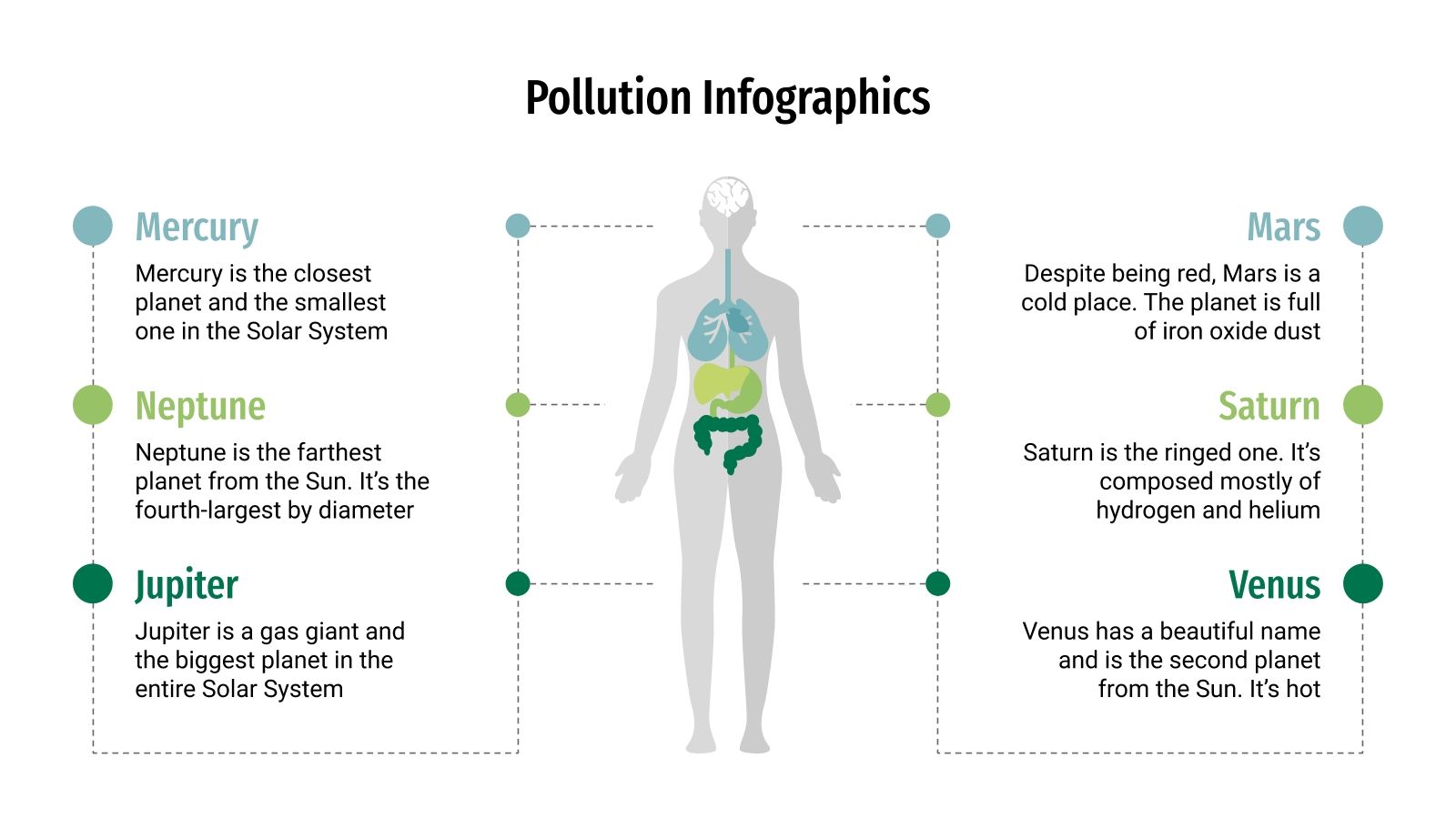 Free Pollution Infographics for Google Slides and PowerPoint