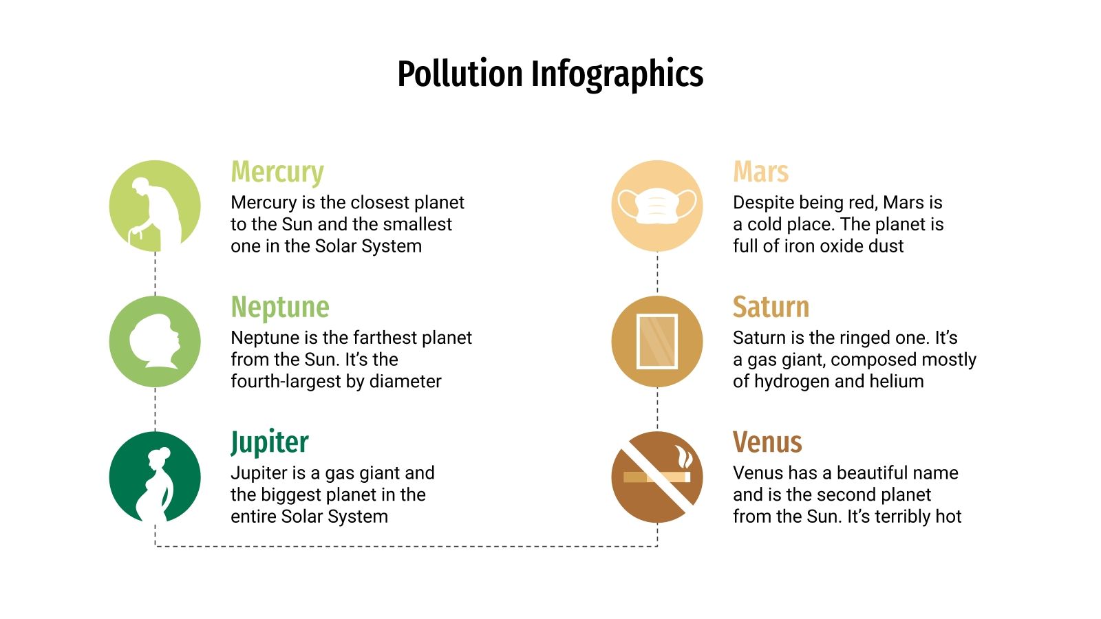 Free Pollution Infographics for Google Slides and PowerPoint