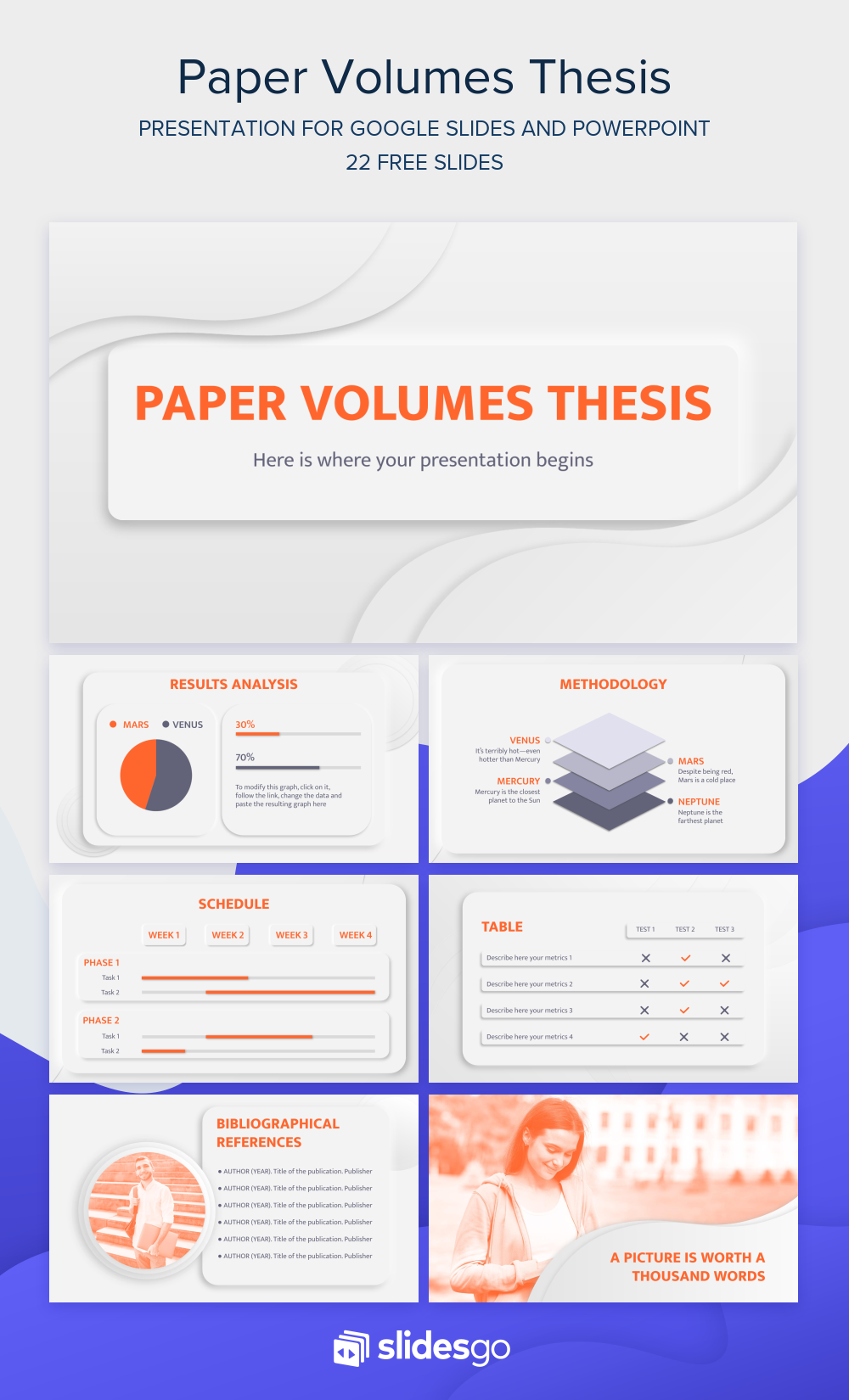 Page 2 | Paper Volumes Thesis Google Slides & PowerPoint template