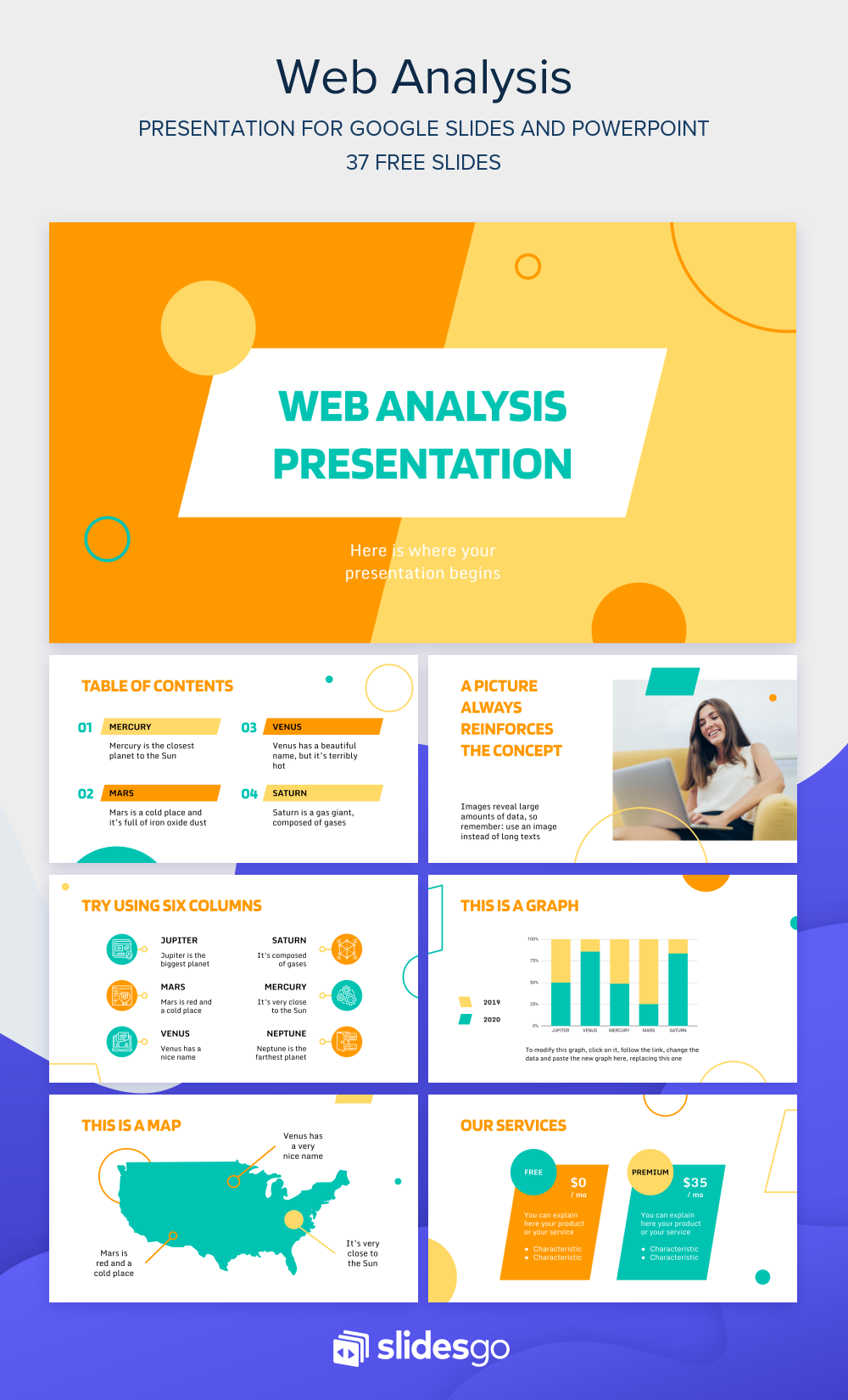 Page 3 | Web Analysis Google Slides theme & PowerPoint template