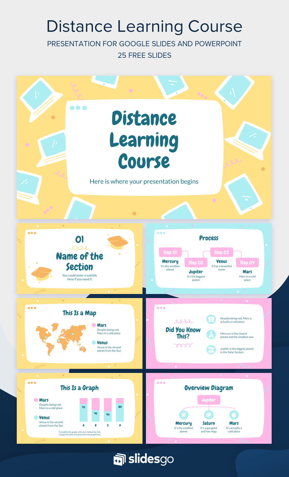 Page 2 | Distance Learning Course Google Slides & PowerPoint template