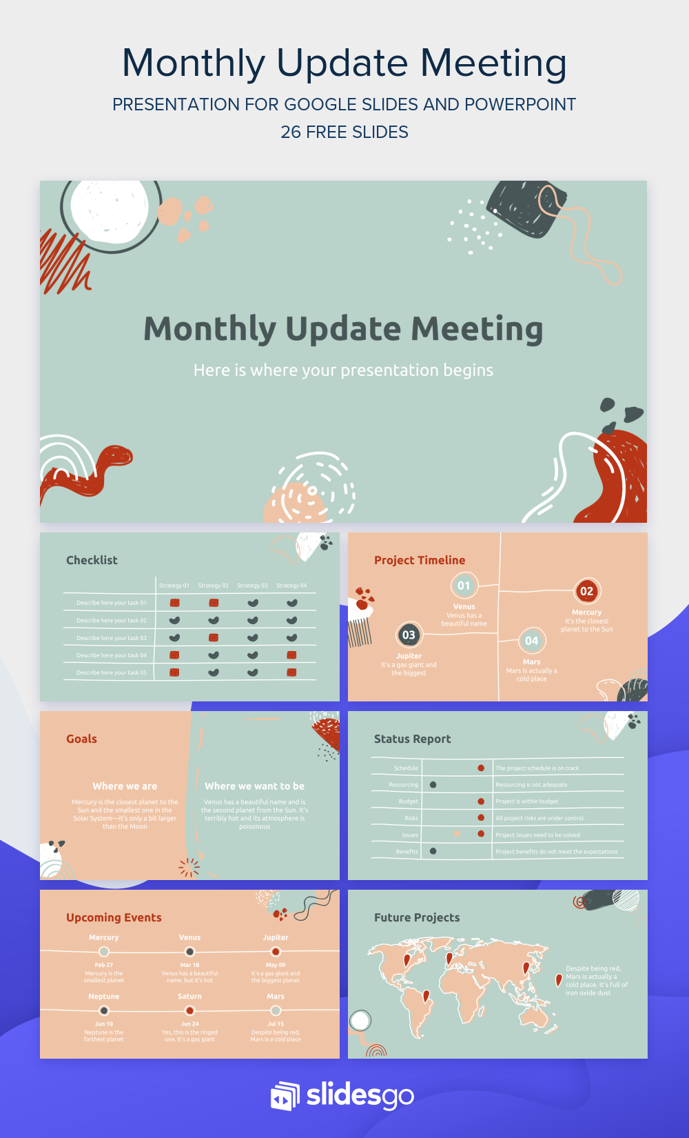 Page 2 | Monthly Update Meeting Google Slides & PowerPoint template