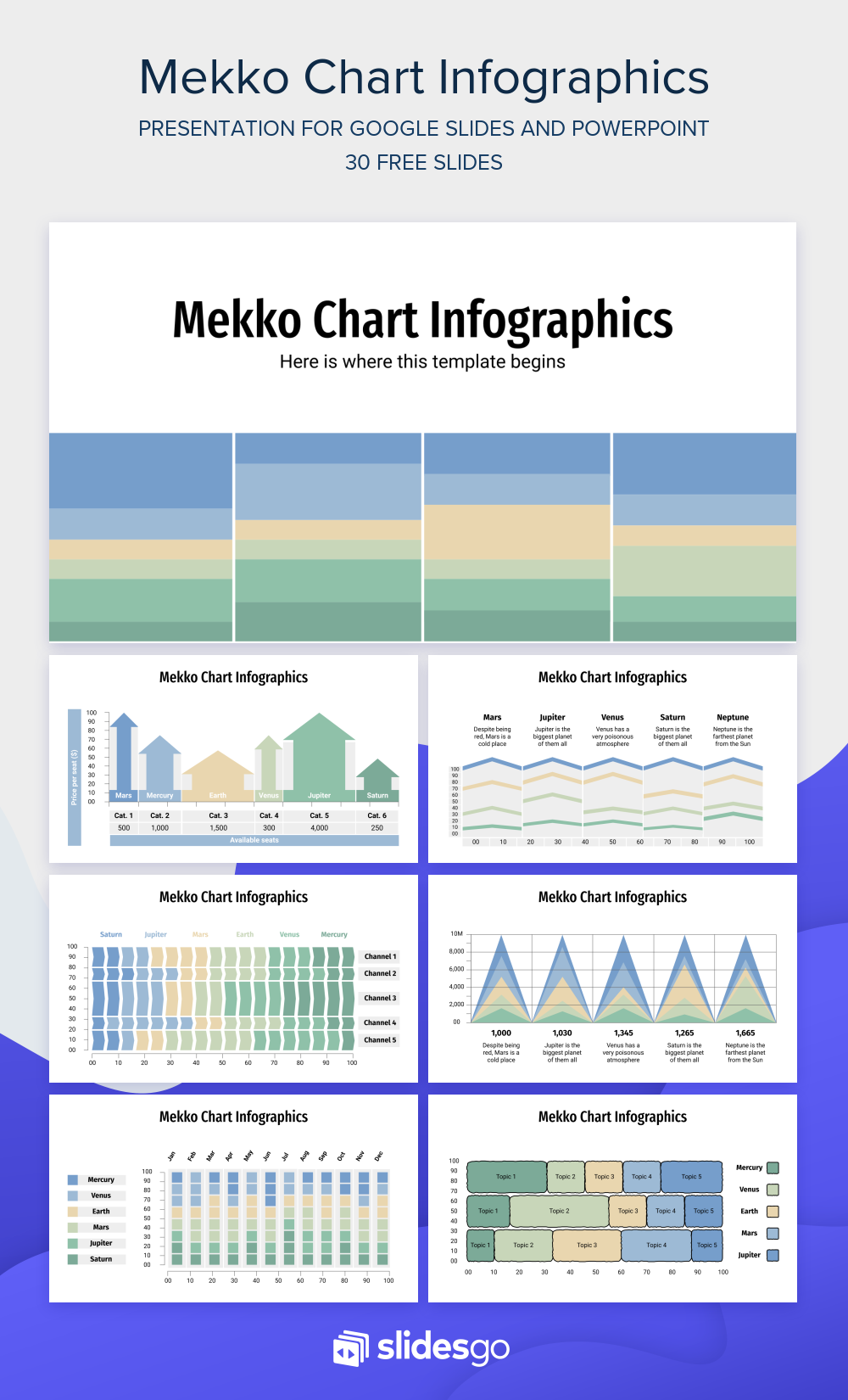Mekko Chart Infographics for Google Slides and PowerPoint
