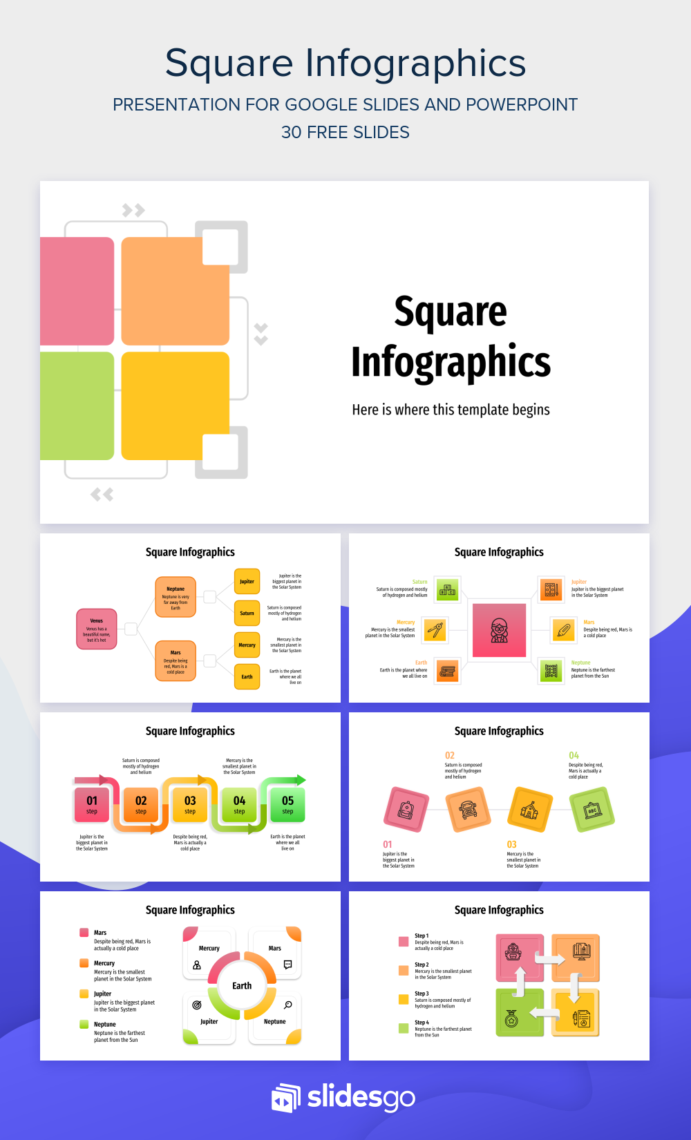 Page 4 | Free Square Infographics for Google Slides and PowerPoint
