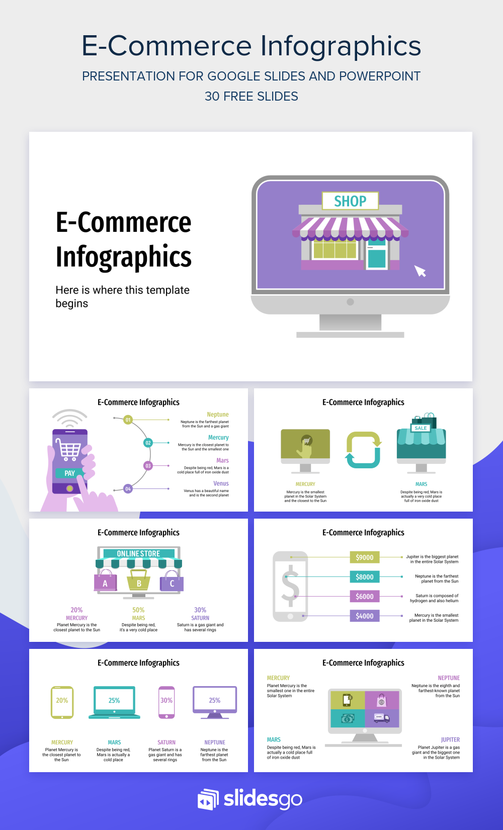 Page 2 | Free E-Commerce Infographics for Google Slides and PPT