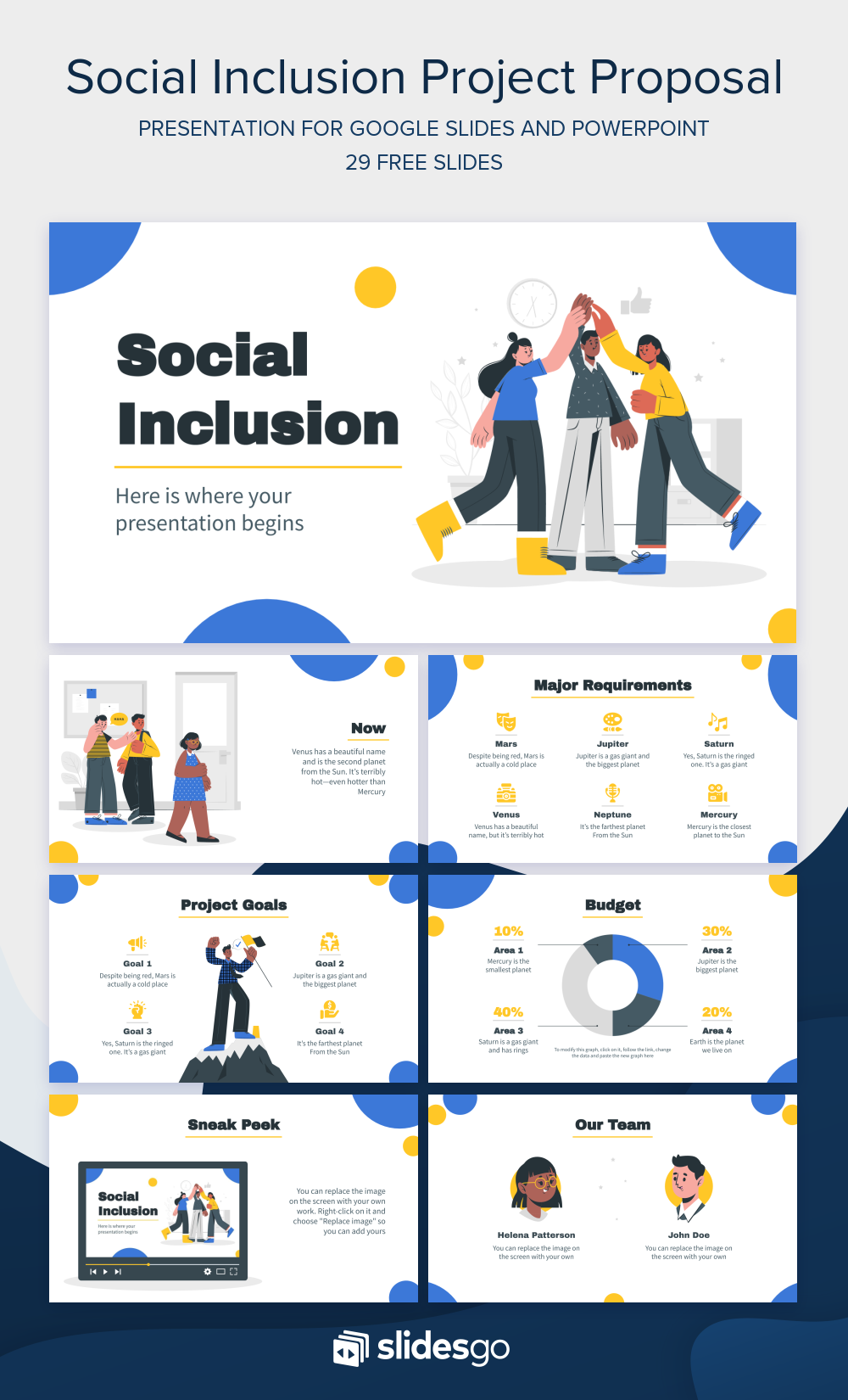 Page 2 | Social Inclusion Project Google Slides & PowerPoint template