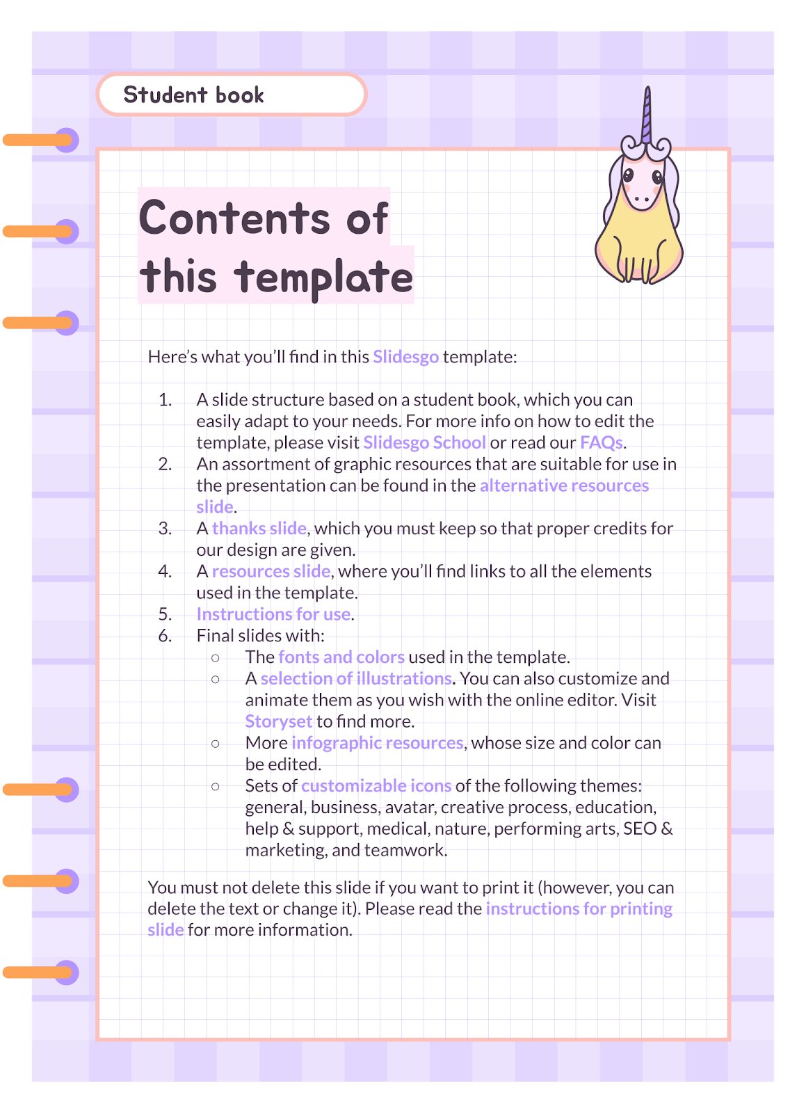 Korean Notebook Style: Student Book | Google Slides & PPT
