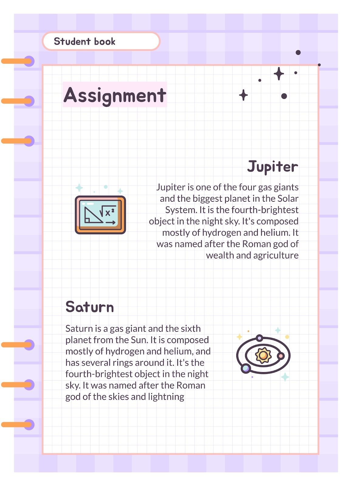 Korean Notebook Style: Student Book | Google Slides & PPT