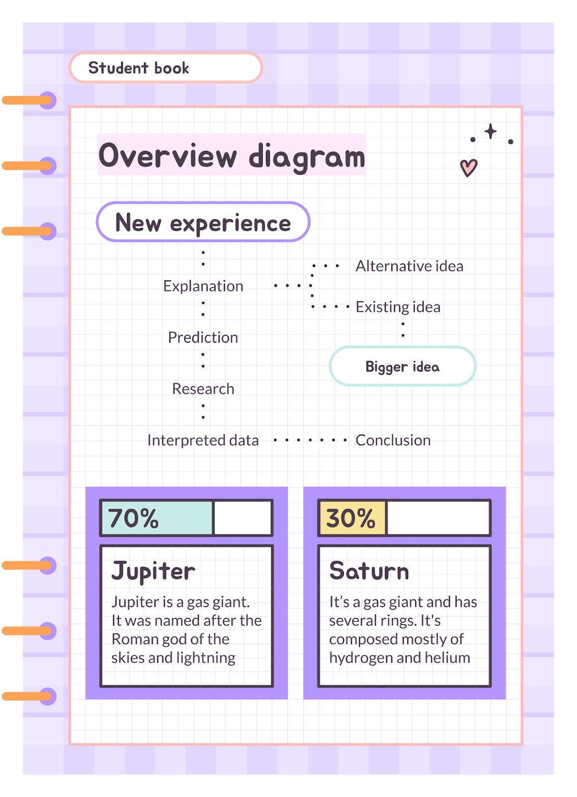 Korean Notebook Style: Student Book | Google Slides & PPT