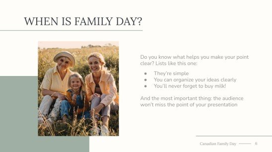 Canadian Family Day | Google Slides & PowerPoint
