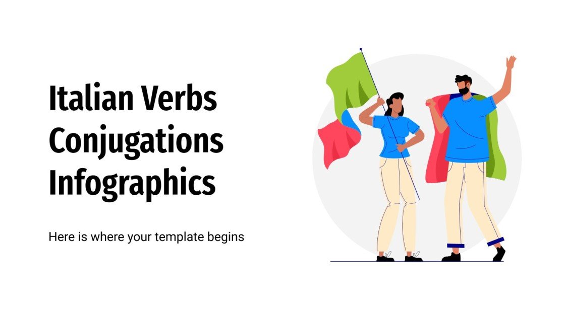 Italian Verbs Conjugations Infographics | Google Slides & PPT