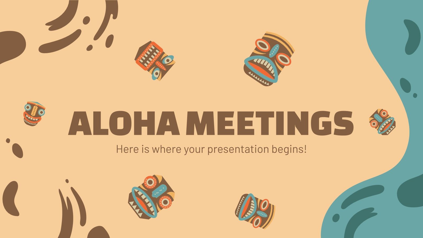 Aloha Morning Meetings Google Slides & PowerPoint template