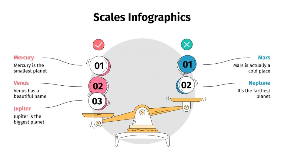 Free Scales Infographics for Google Slides and PowerPoint