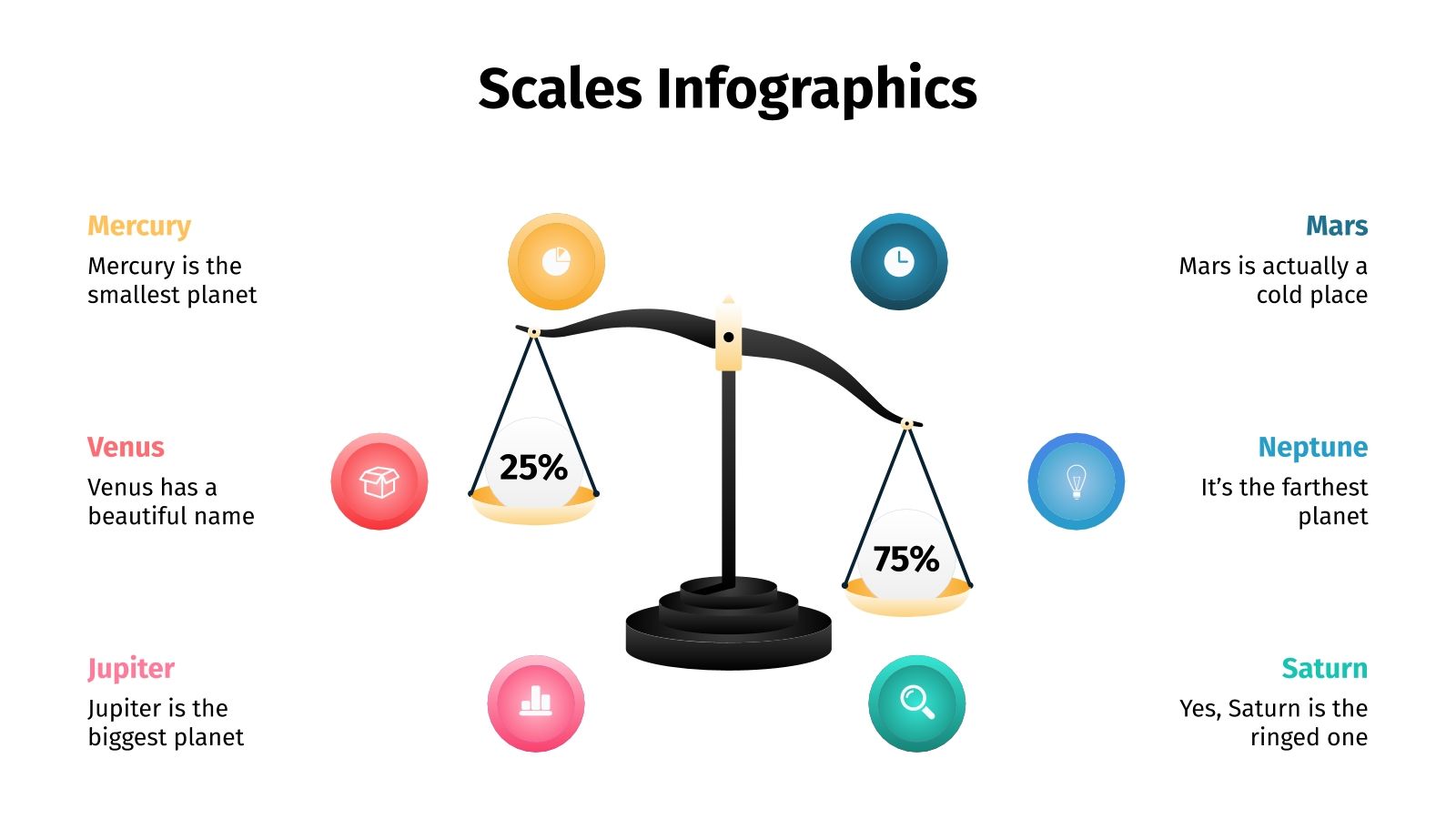 Infographies de balances | Modèle Google Slides et PowerPoint