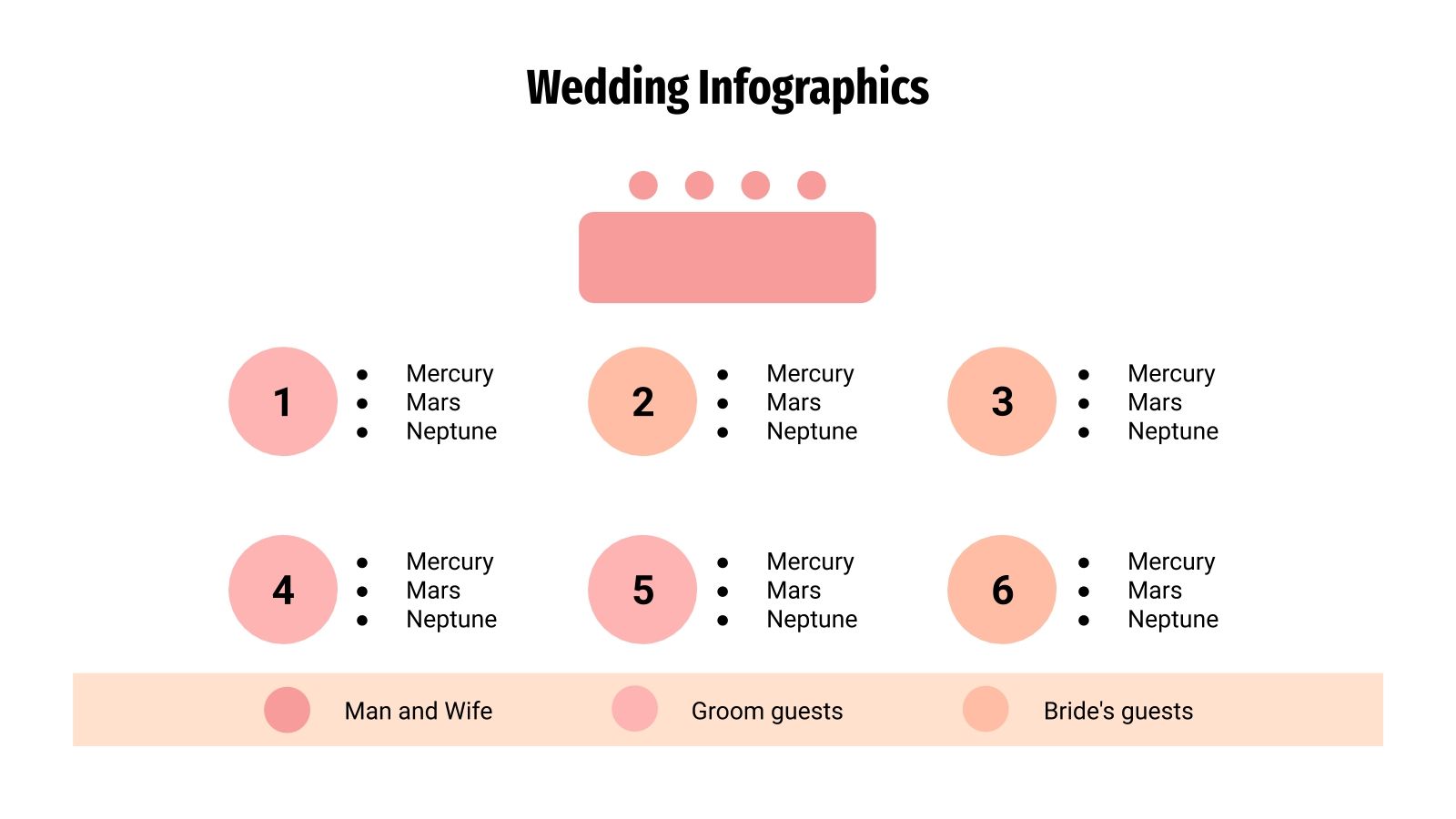 Free Wedding Infographics for Google Slides and PowerPoint