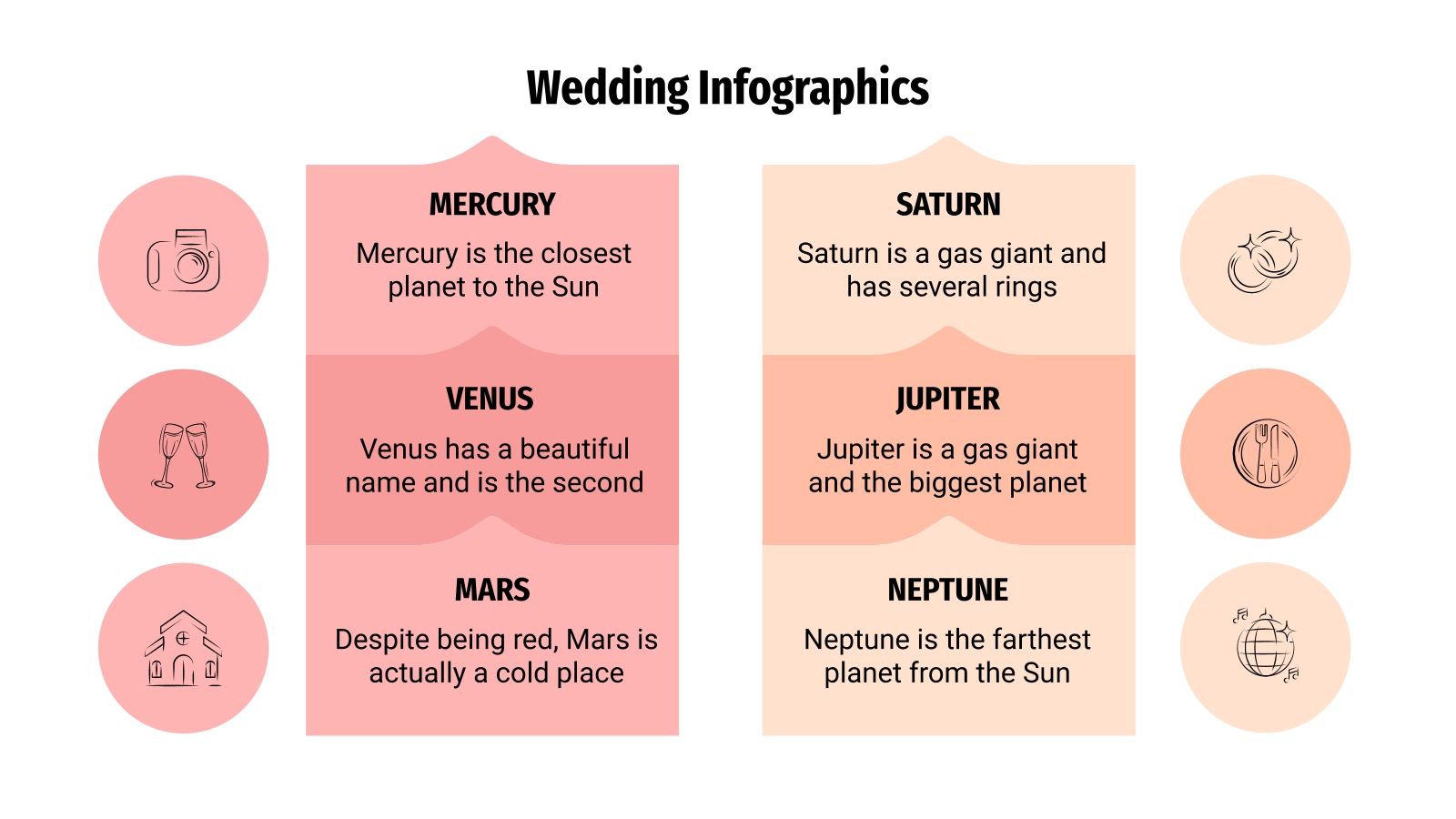 Free Wedding Infographics for Google Slides and PowerPoint