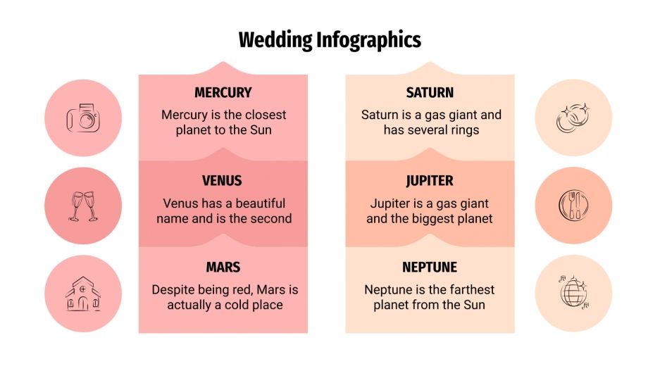 Free Wedding Infographics for Google Slides and PowerPoint